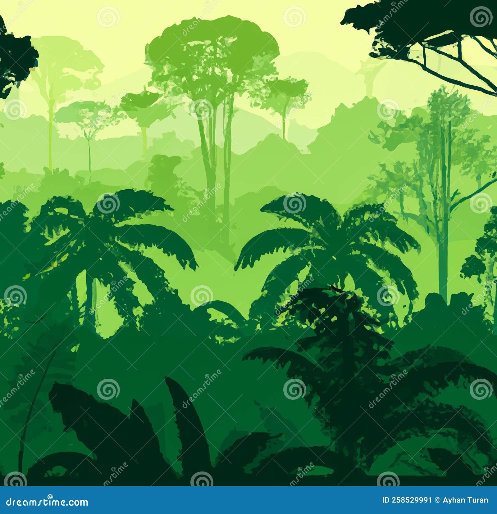 Jungle Illustration Concept . . . . . . Stock Illustration ...