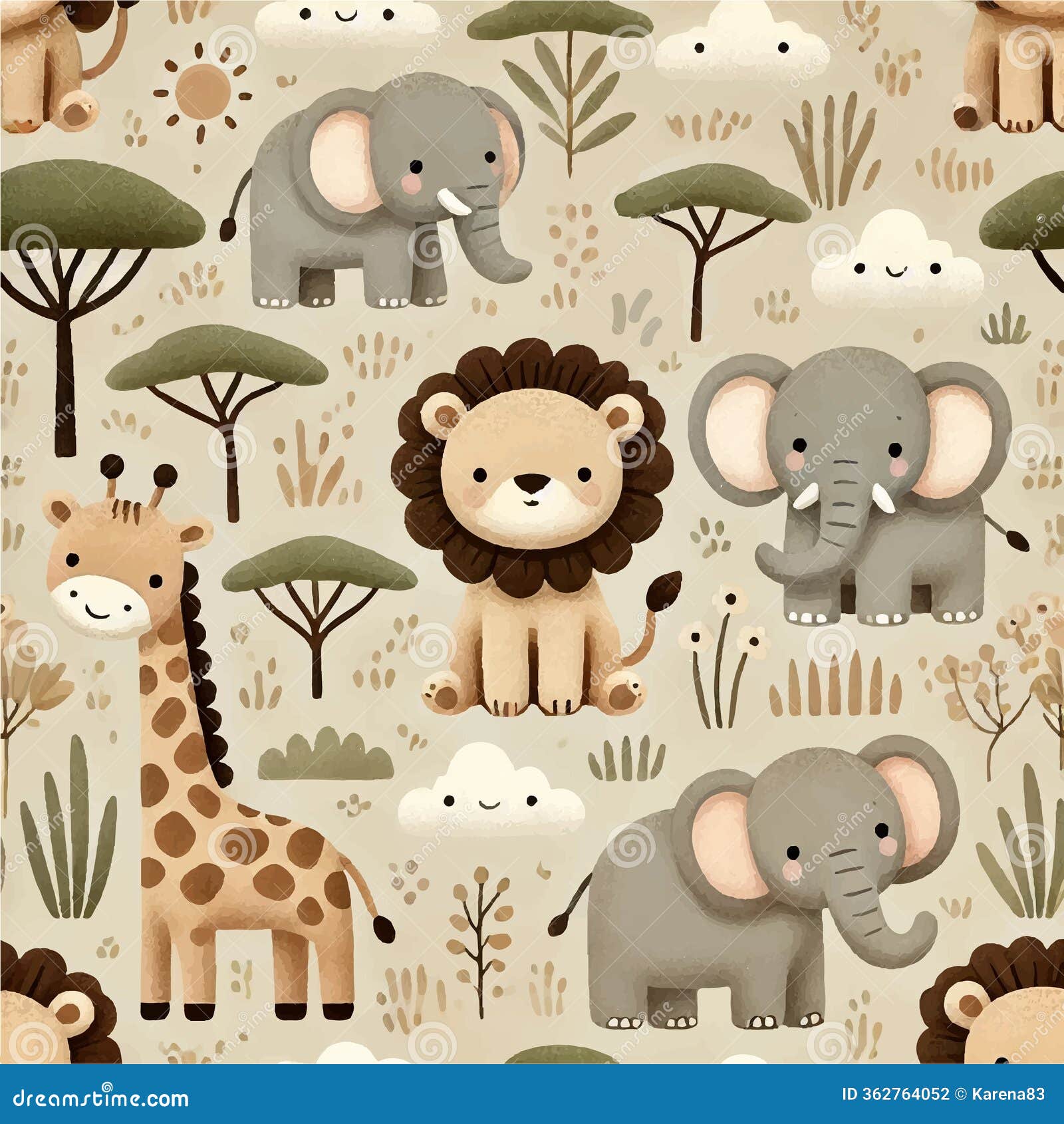 Jungle Journey Print Design in Vector Stock Illustration - Illustration ...
