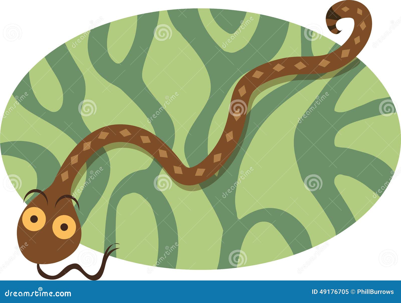 Jungle snake stock vector. Illustration of vector, jungle - 49176705