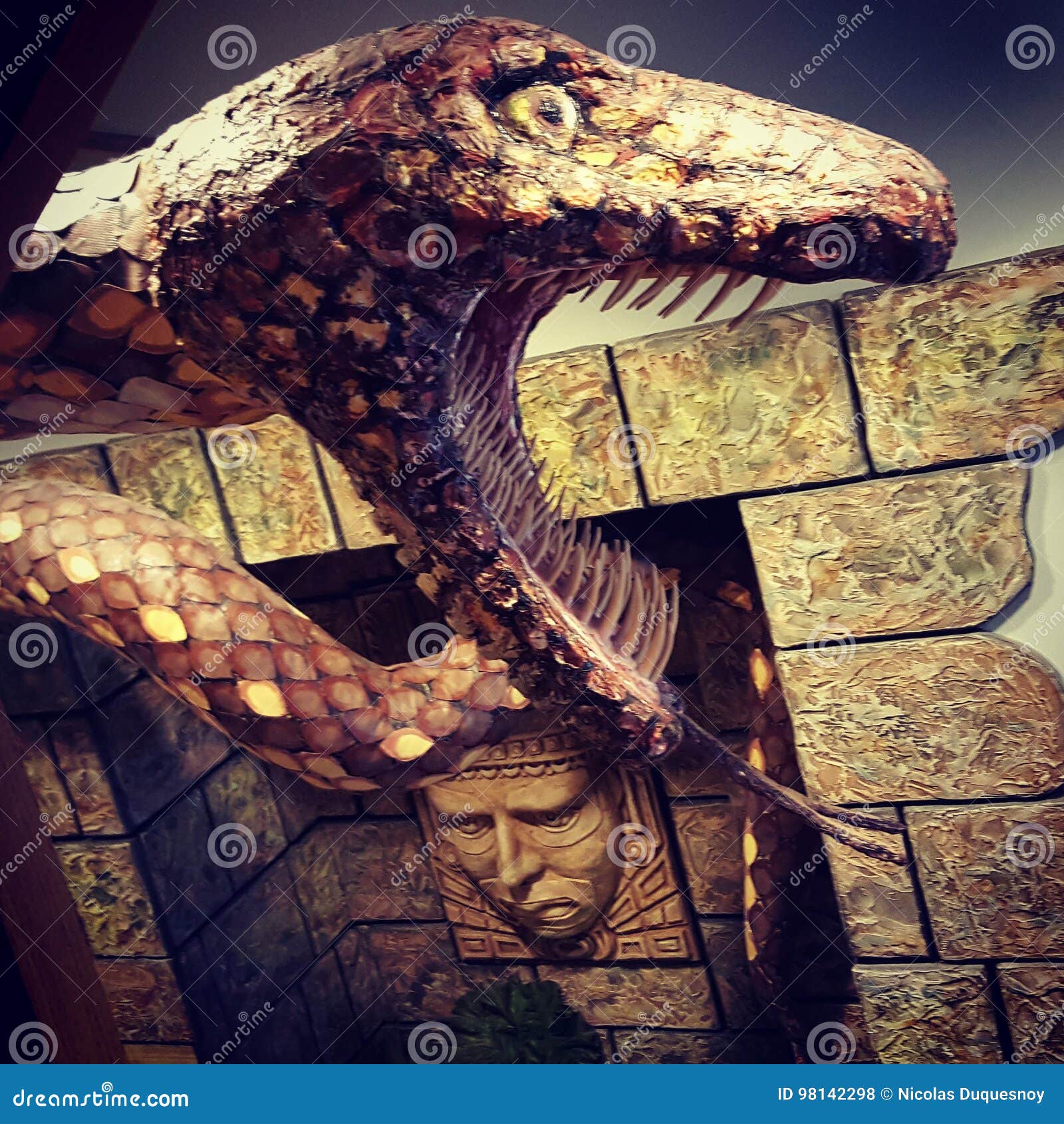 Jungle stock photo. Image of maya, temple, snakes, aztec - 98142298