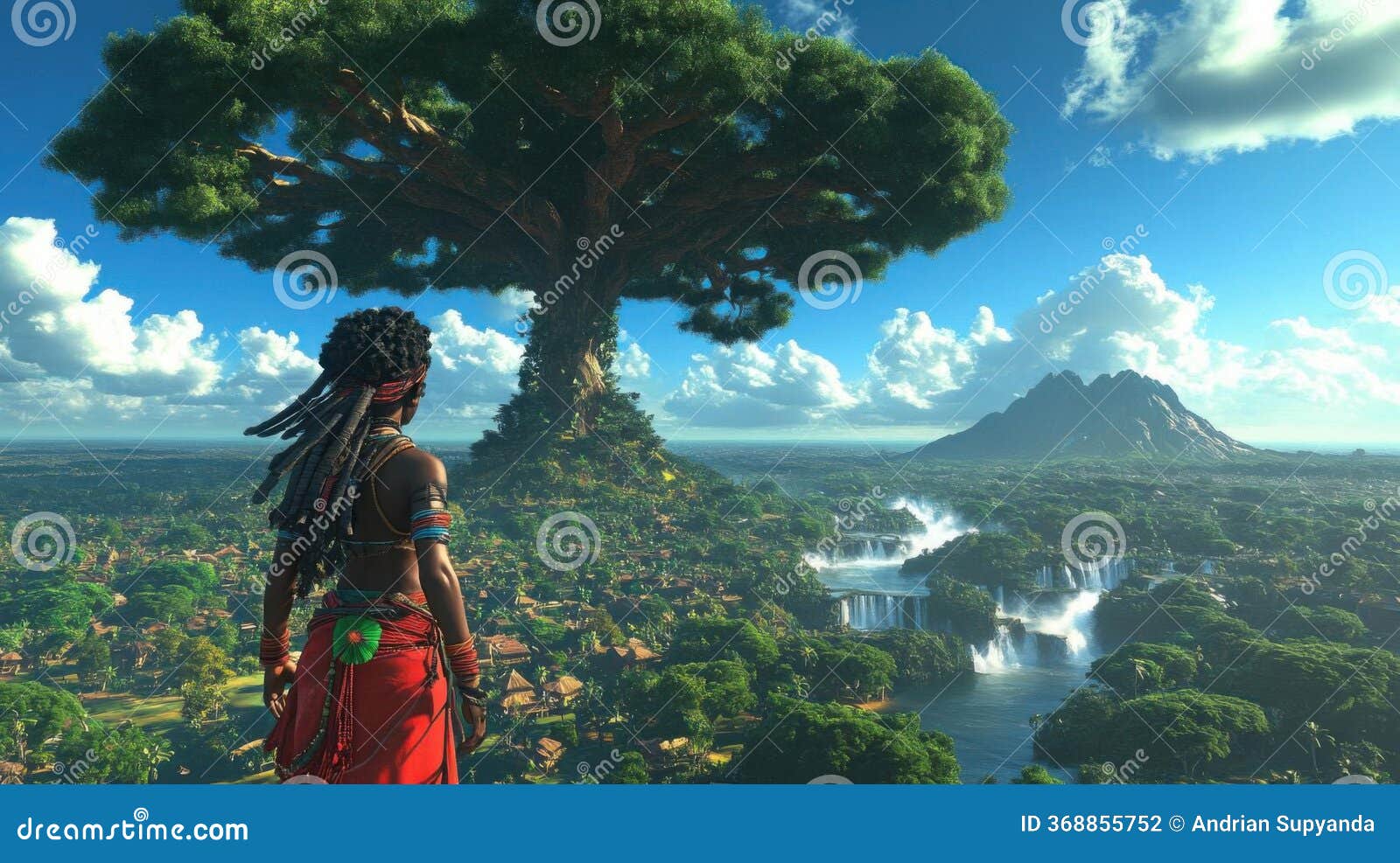 Old Big Giant Tree Alone On Fog And Smoke Background Royalty-Free Stock ...