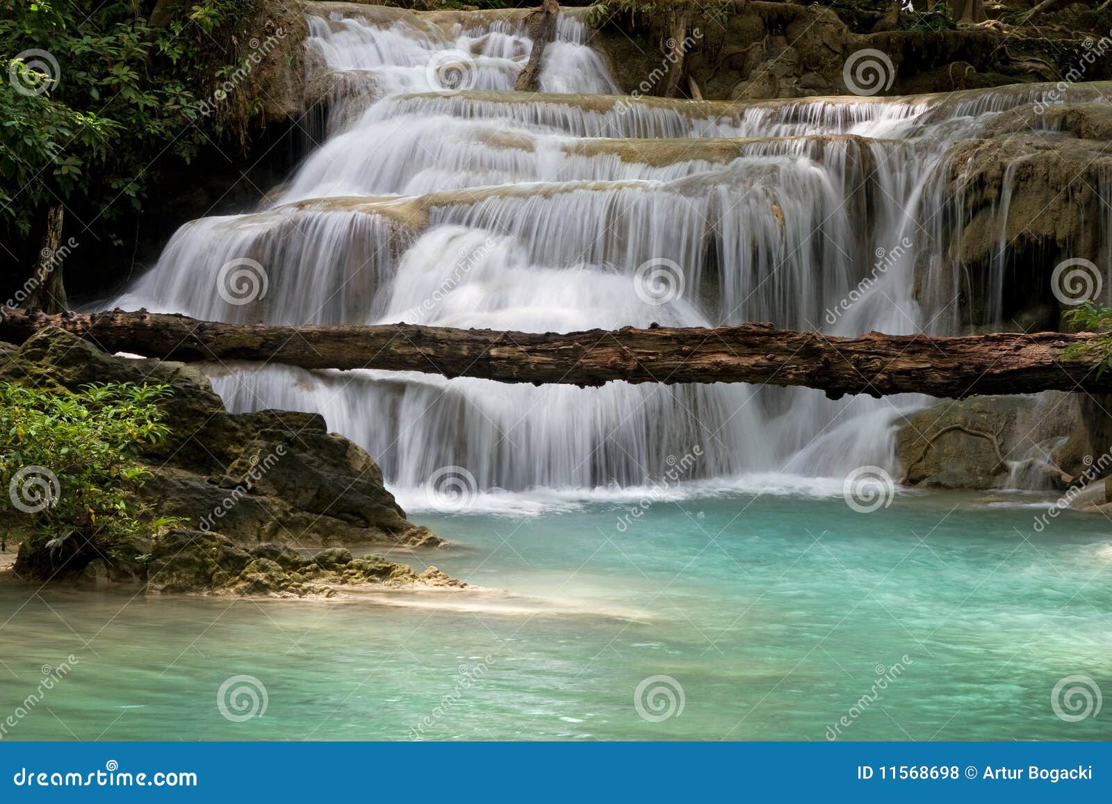 Jungle Waterfall stock photo. Image of fallen, tranquil - 11568698