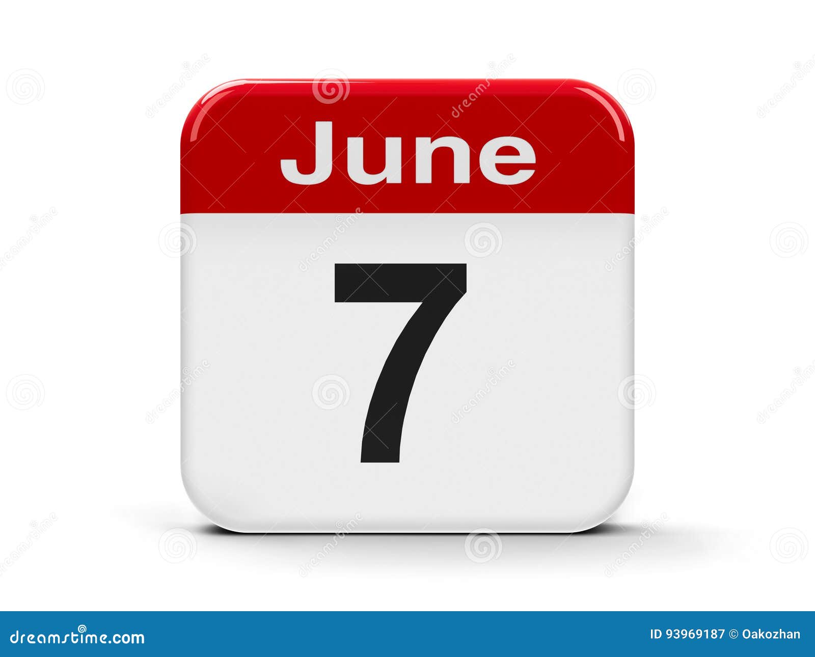 7 Juni stock illustratie. Illustration of organisator - 93969187