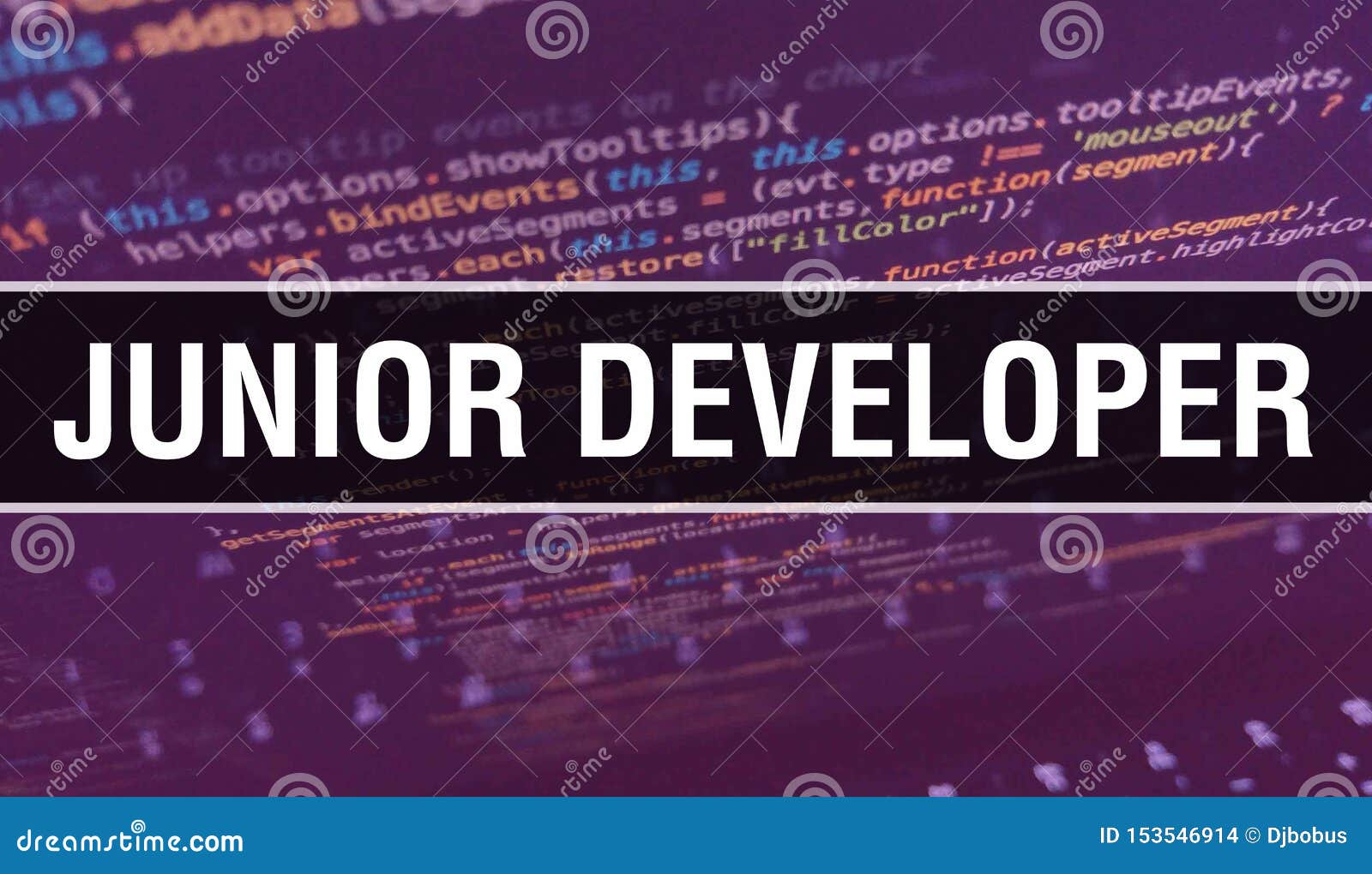 JUNIOR DEVELOPER Mit Digitalem Java-Code-Text JUNIOR DEVELOPER Und ...