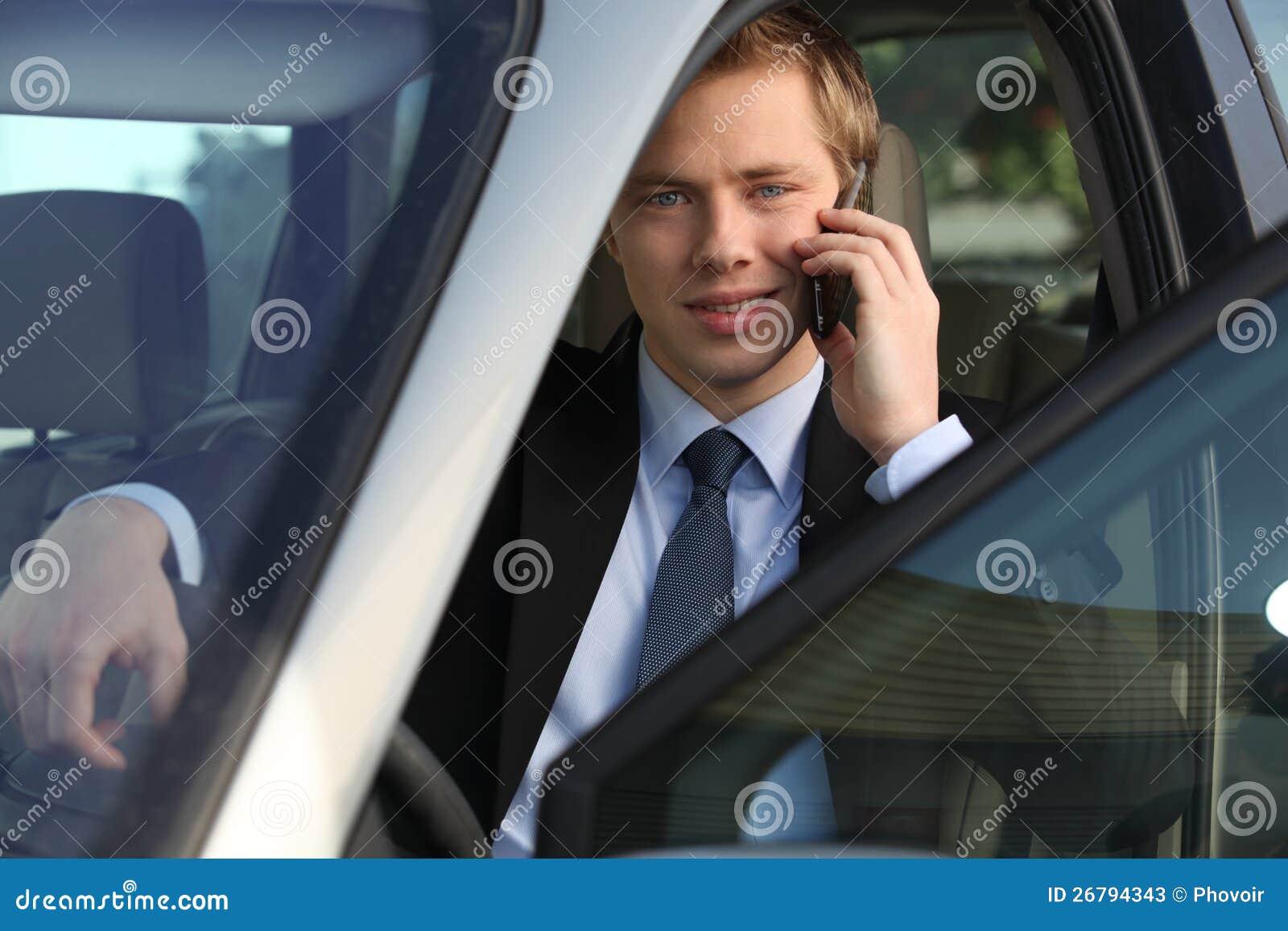 Junior Executive Driving Luxury Car Stock Image - Image of elegant ...