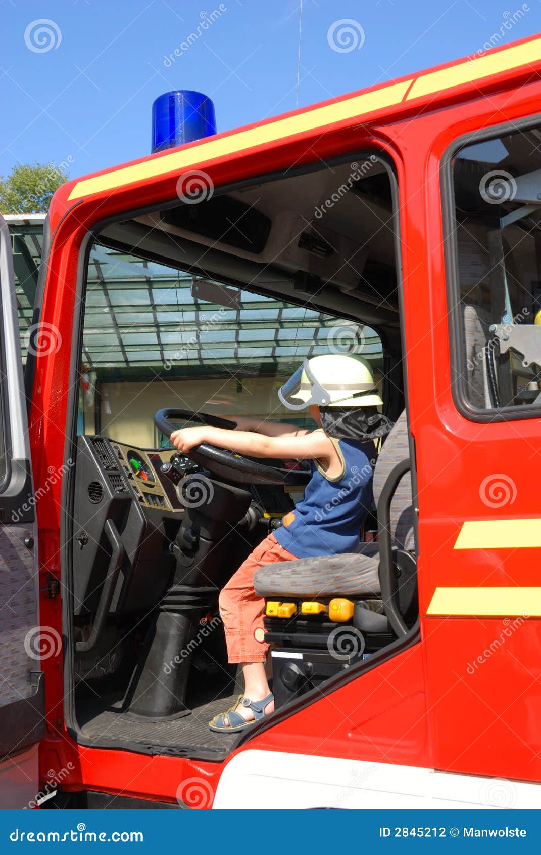 Junior firefighter stock photo. Image of assistance, engine - 2845212