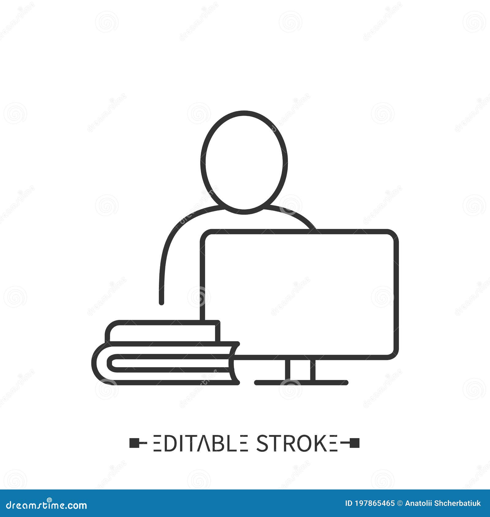 Junior Manager Icon. Brand Marketing Intern Stock Vector - Illustration ...