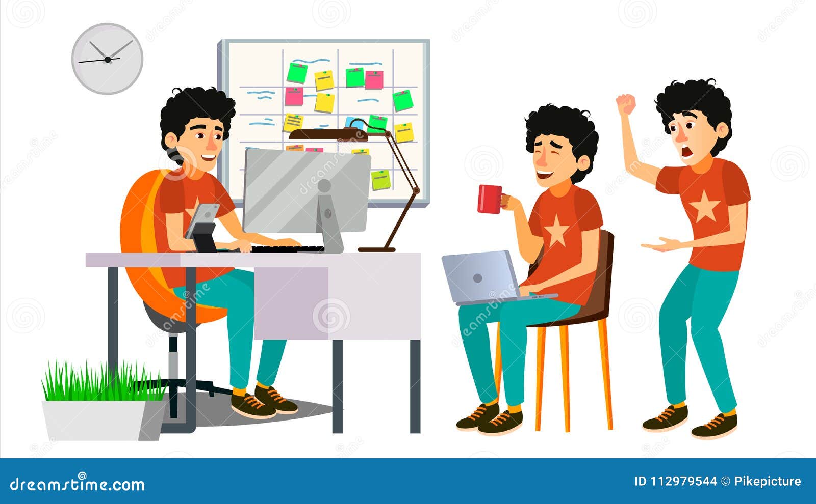 Young Coder Character Vector Web Developer Programming Coding Software Development
