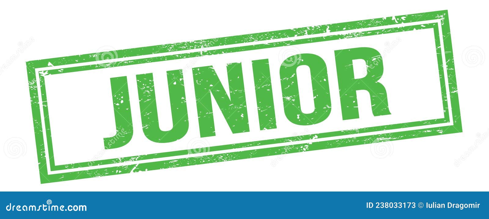 JUNIOR Text on Green Grungy Vintage Stamp Stock Illustration ...