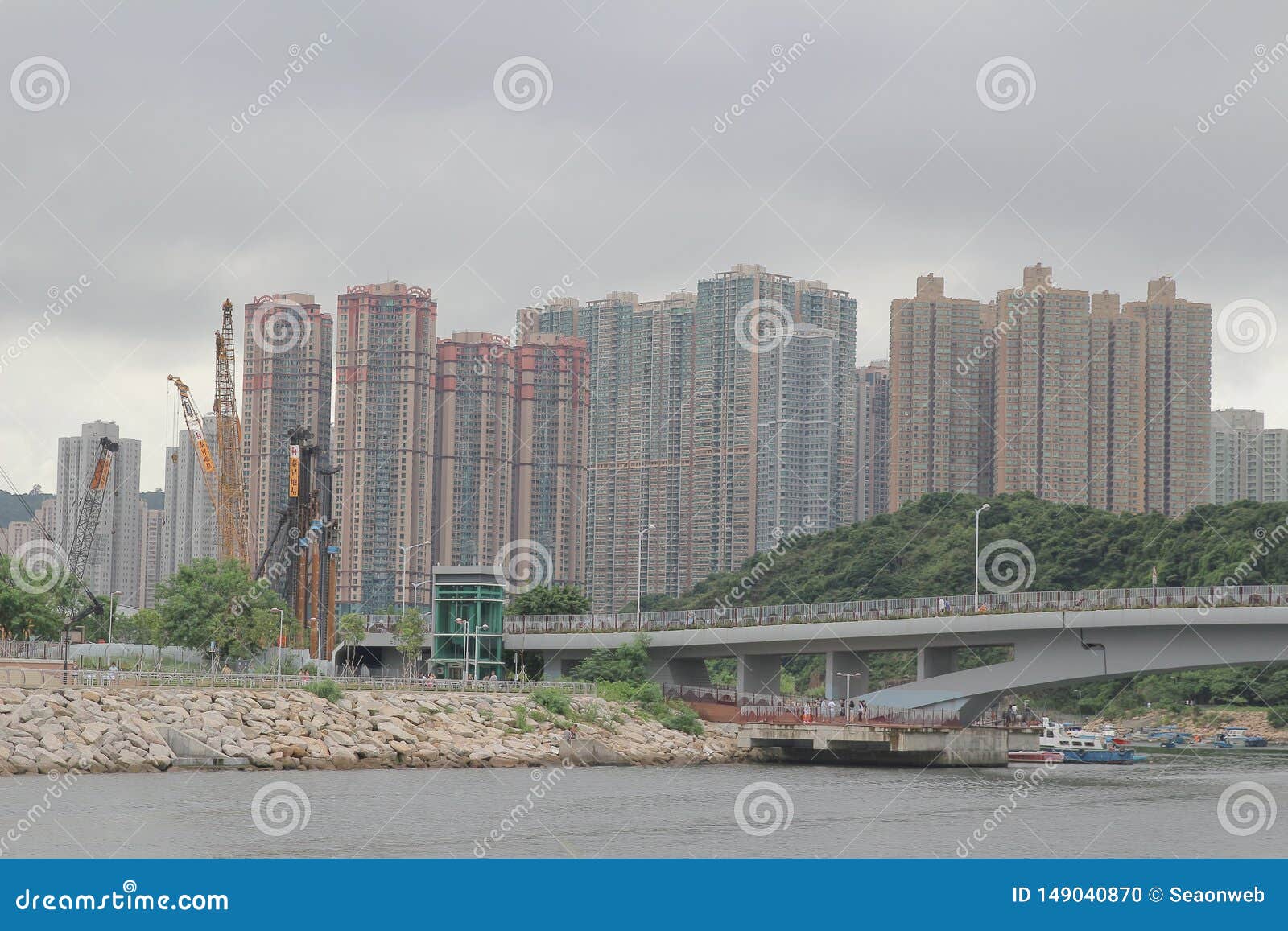 Junk Bay, Tseung Kwan O Bay 2014 Stock Photo - Image of keng, housing ...