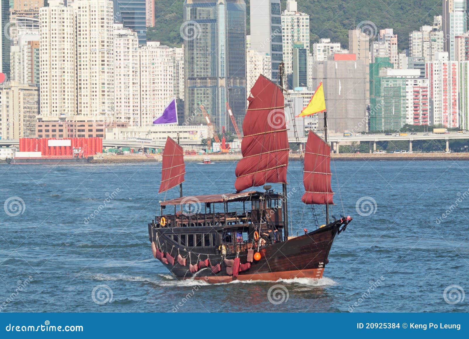 Junk boat stock photo. Image of city, port, sightseeing - 20925384