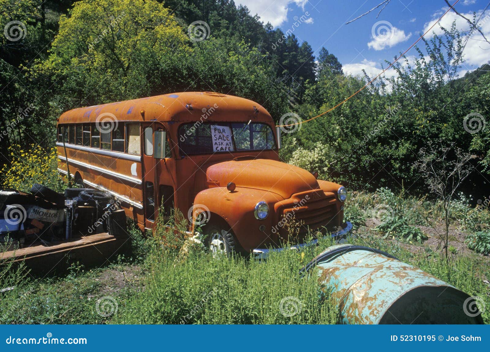 A Junk Bus in a Ghost Town in Holland, New Mexico Editorial Image ...