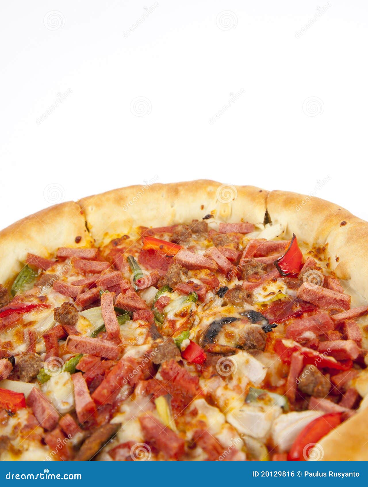 Junk Food: Pizza stock photo. Image of heavy, american - 20129816