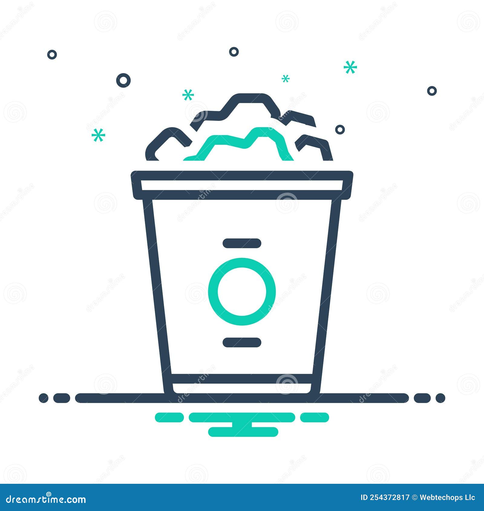 Mix Icon for Junk, Trash and Salvage Stock Illustration - Illustration ...