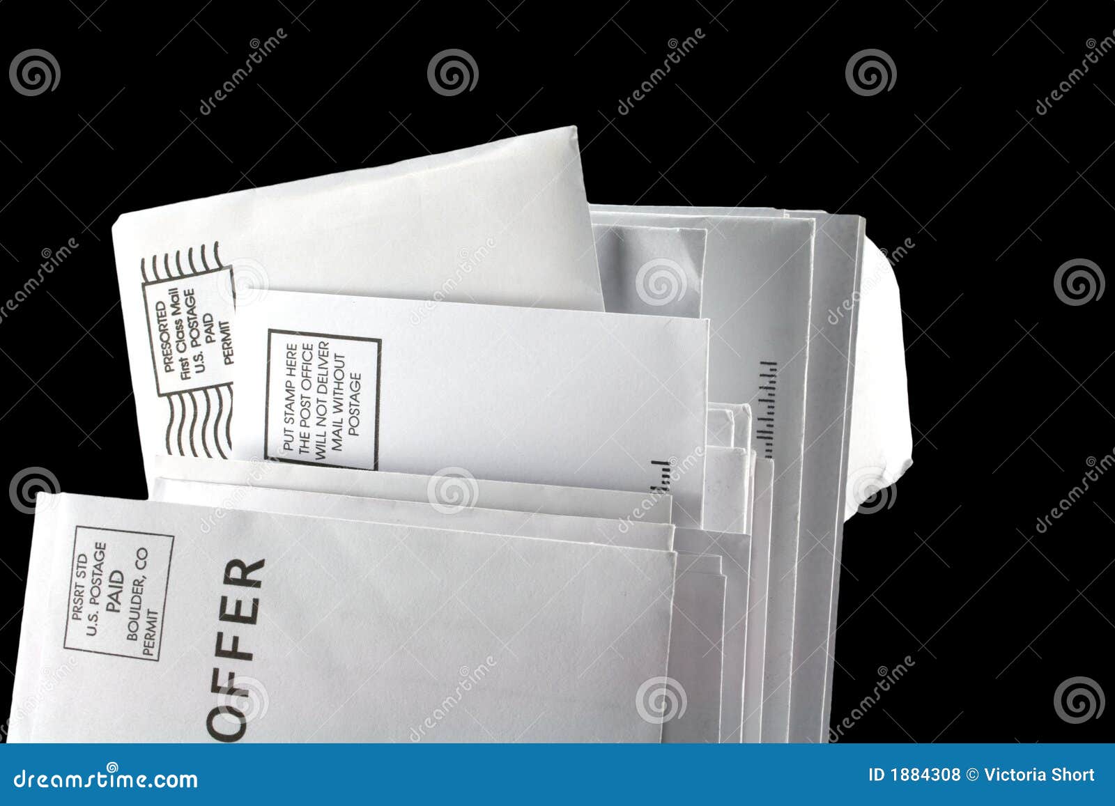Junk Mail Or Spam And Fake Letter Idea. Concept For Unsolicited Mail Or ...