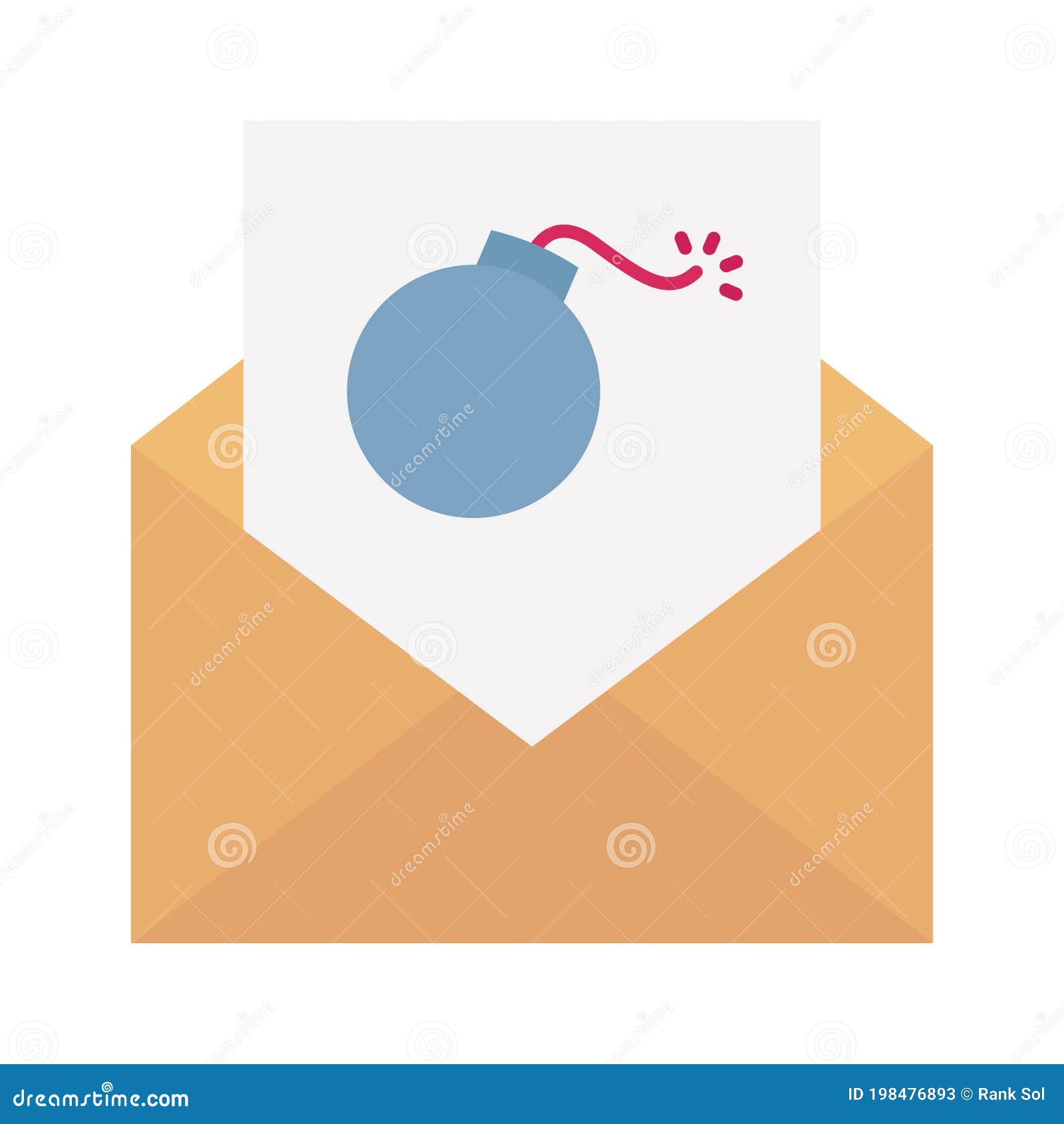 Junk Mail Flat Vector Icon Which Can Easily Modify or Edit Stock Vector ...