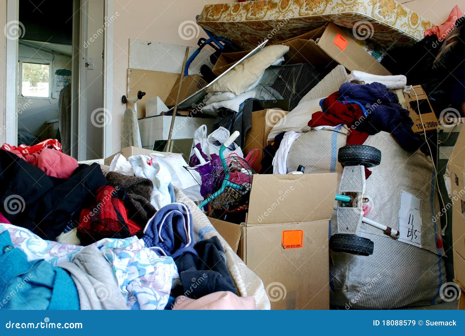 Junk in the shed stock image. Image of unwanted, hoarding - 18088579
