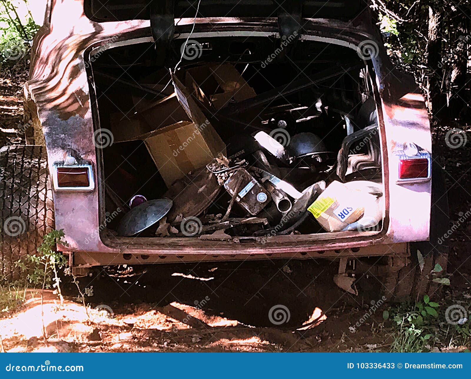 Trunk storage stock image. Image of storage, junk, trunk - 103336433