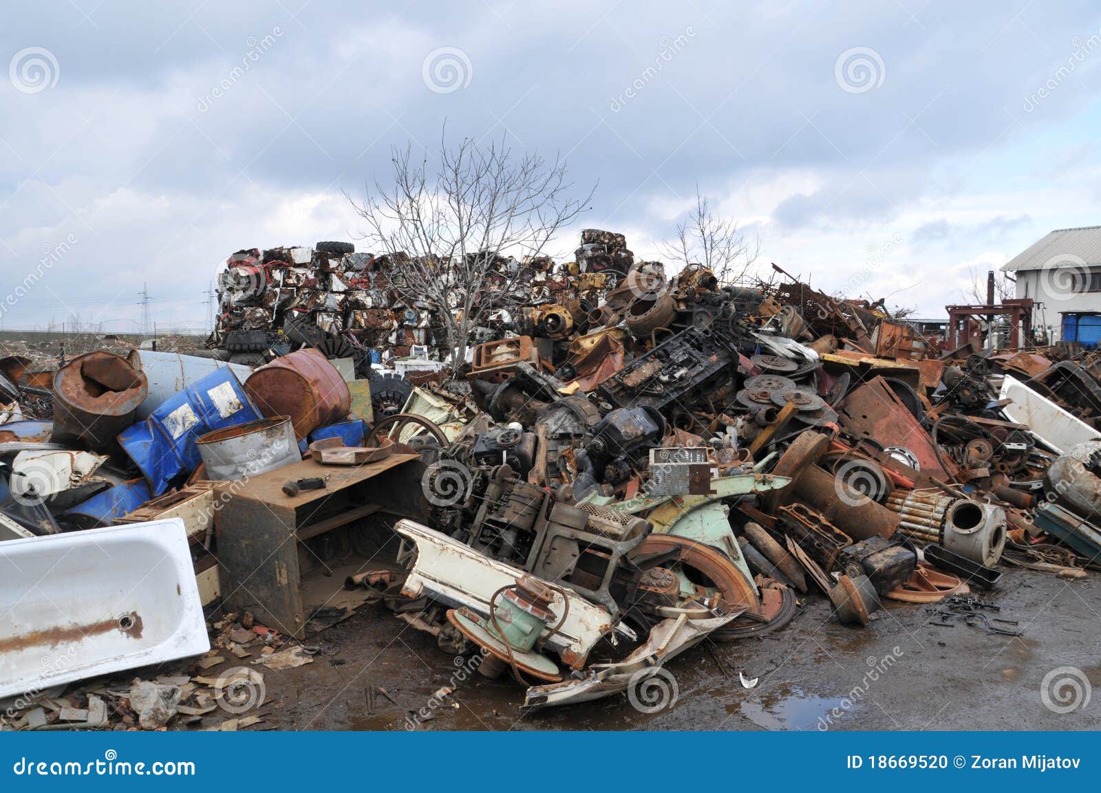 Junk yard stock photo. Image of metal, dump, recycle - 18669520