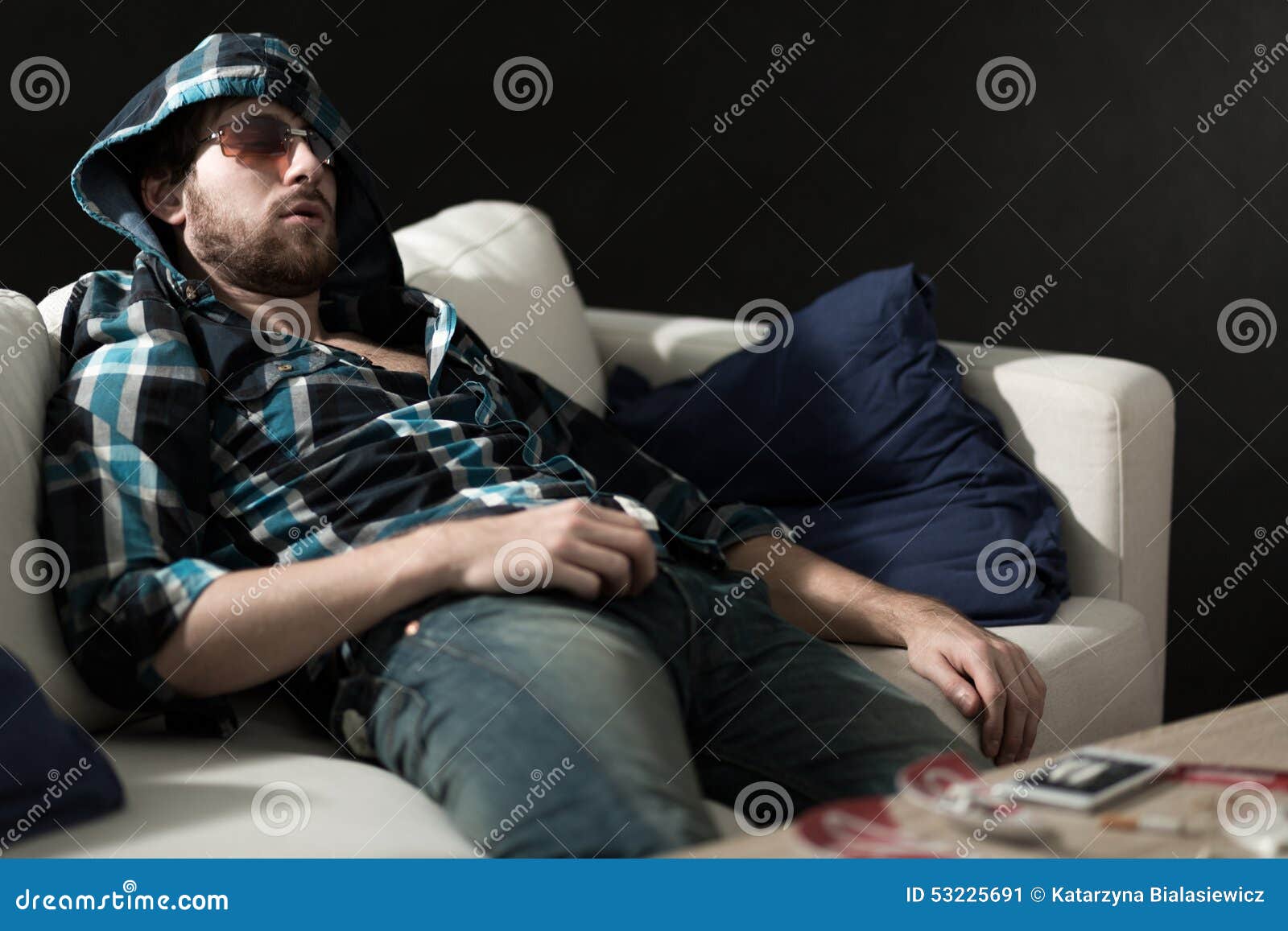 Junkie Sleeping after Drugs Stock Image - Image of addicted, addict ...