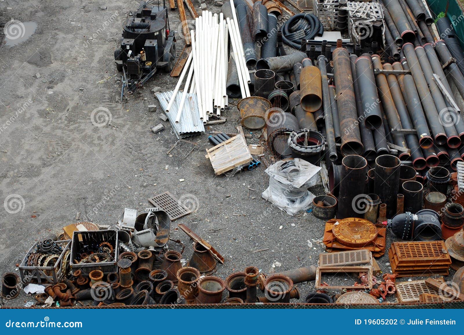 Junkyard stock photo. Image of scrapyard, junk, pipes - 19605202