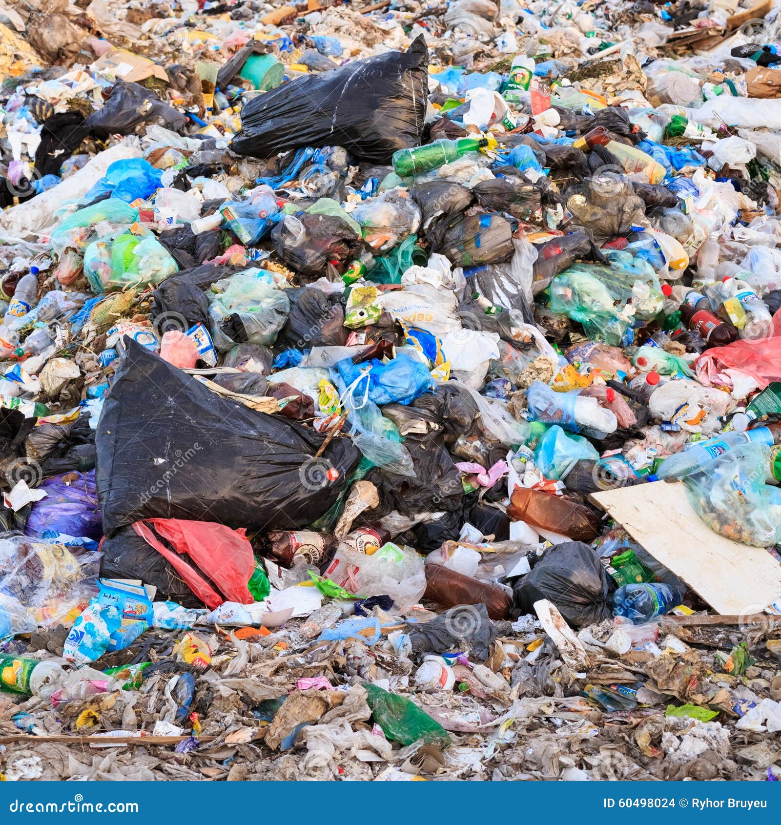 Domestic Garbage And Factory Chimneys Royalty-Free Stock Photo ...