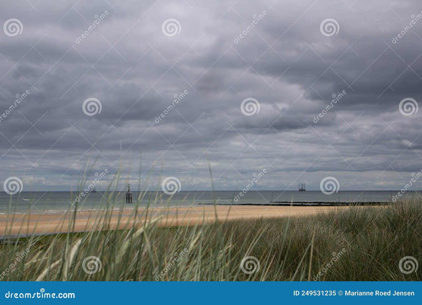 Juno Beach in Normandy stock image. Image of historic - 249531235