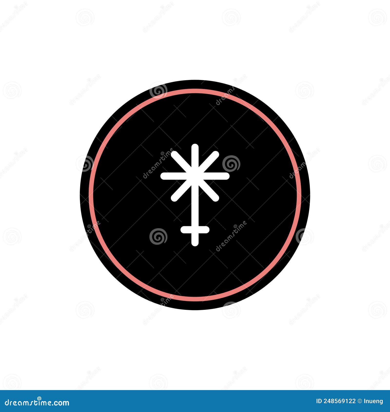 Juno Coin Icon Isolated on White Background Stock Vector - Illustration ...