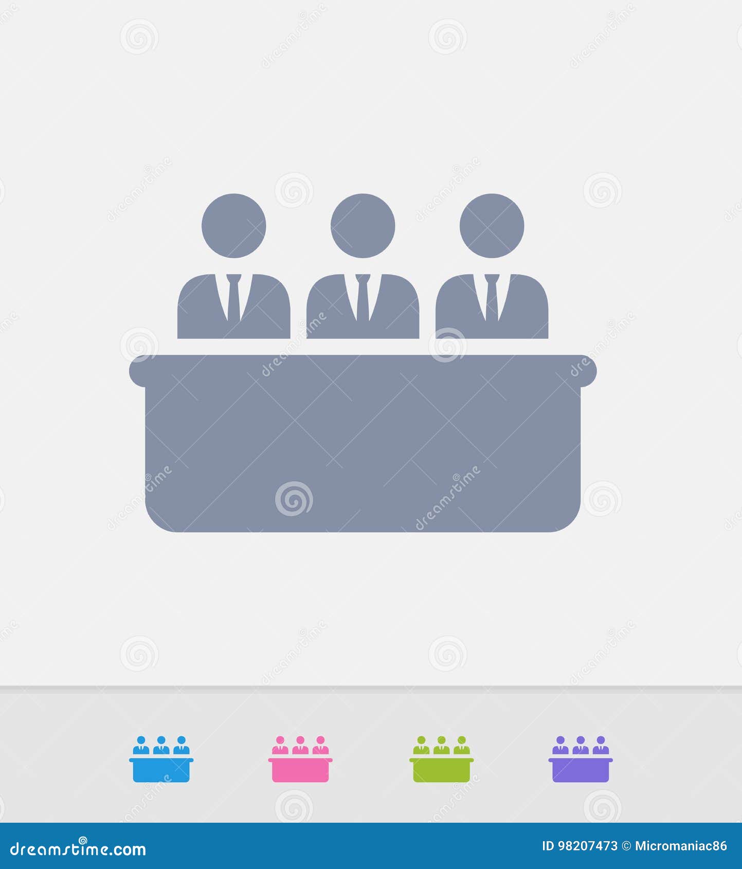 Junta Directiva - Iconos Del Granito Ilustración del Vector ...