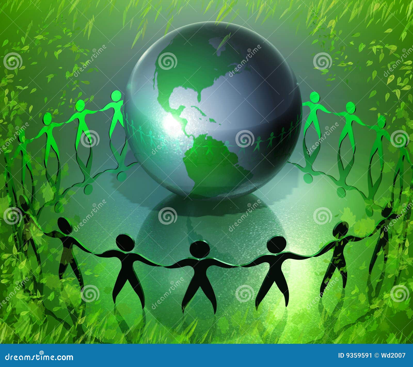 Junto proteja el mundo stock de ilustración. Ilustración de recicle ...