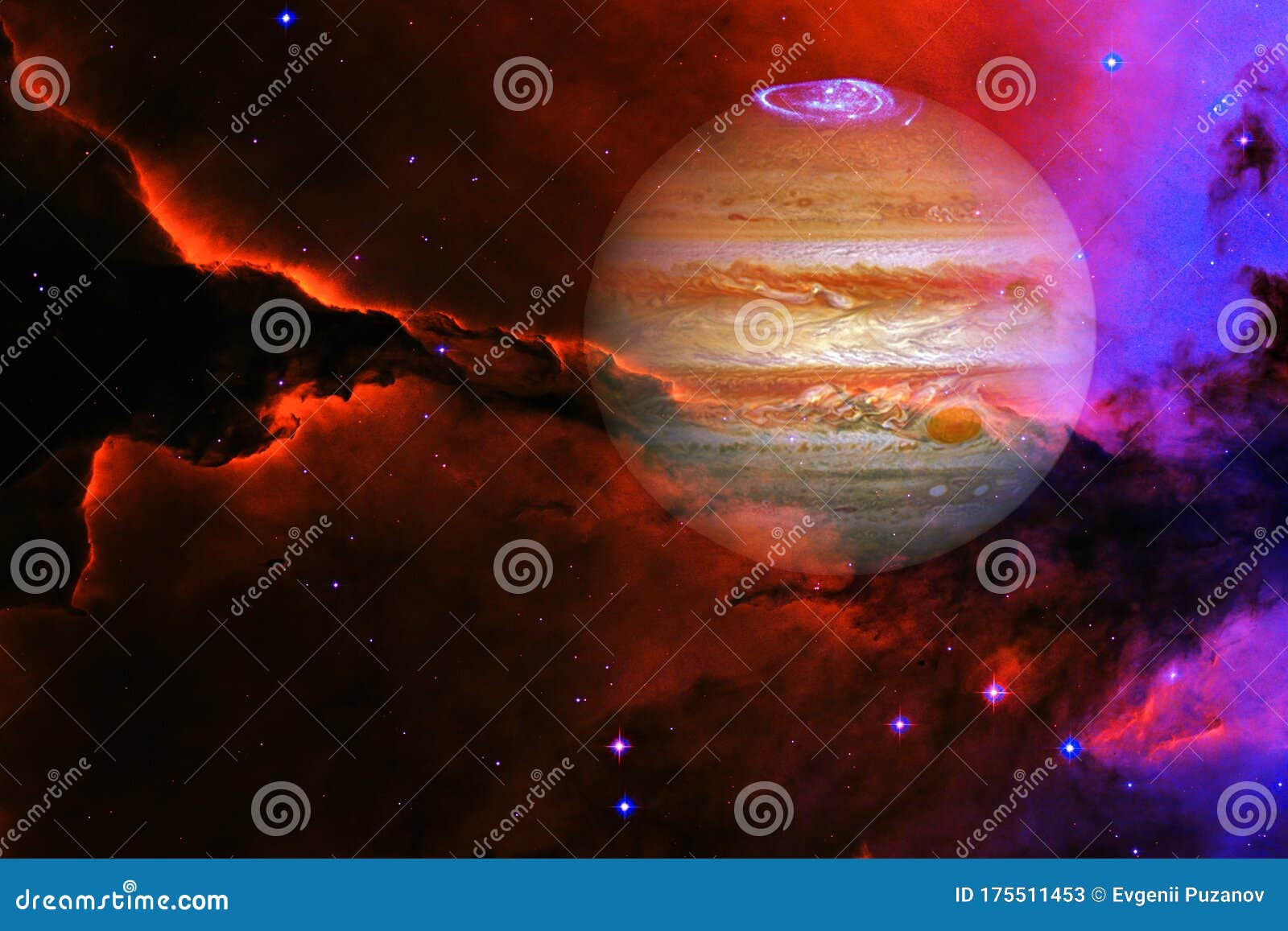 Jupiter. Elements of this Image Furnished by NASA Stock Image - Image ...