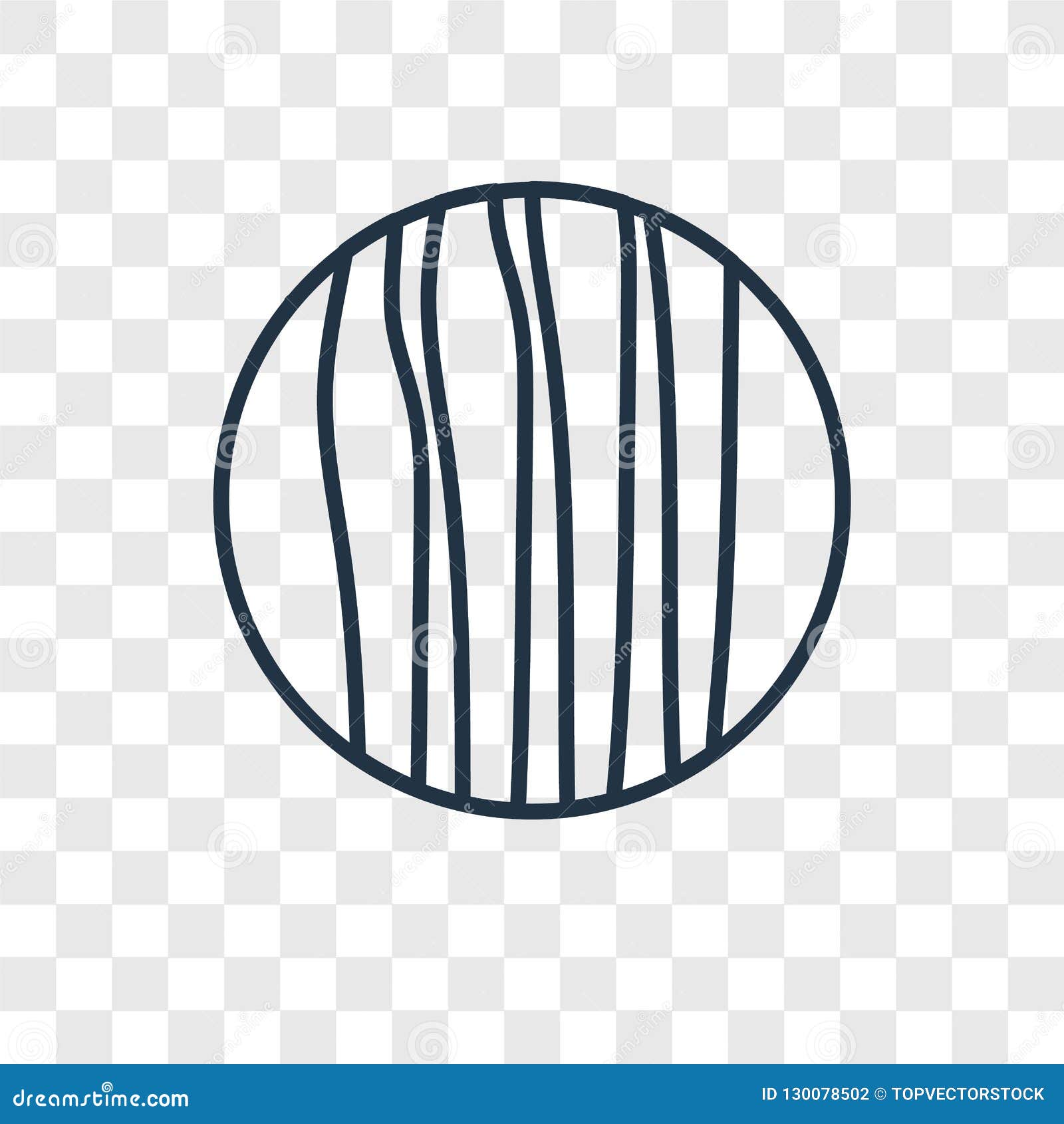 Jupiter Concept Vector Linear Icon Isolated on Transparent Background ...
