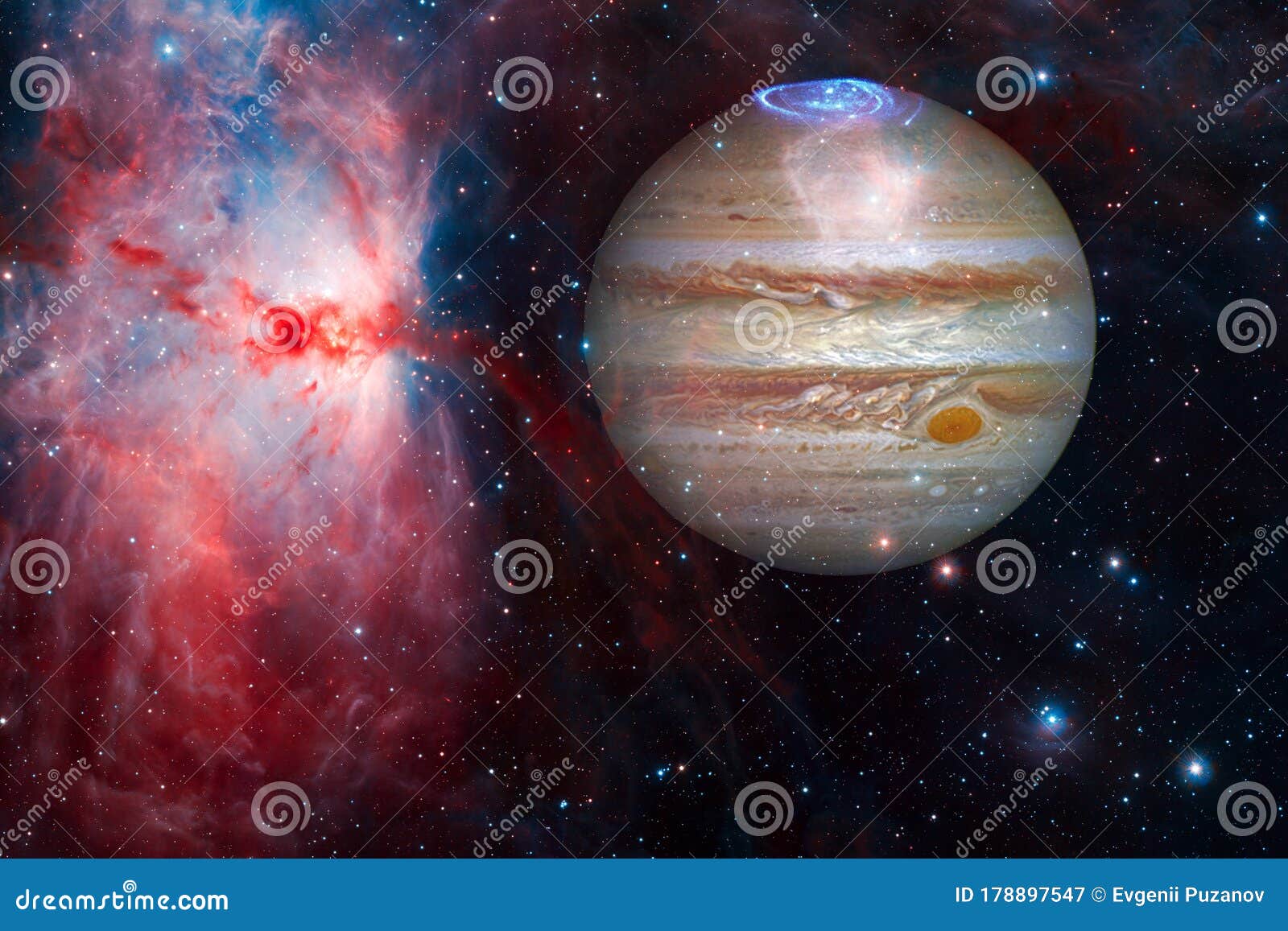 Jupiter. Elements of this Image Furnished by NASA Stock Image - Image ...