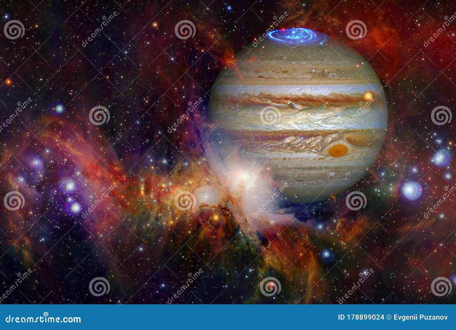 Jupiter. Elements of this Image Furnished by NASA Stock Photo - Image ...