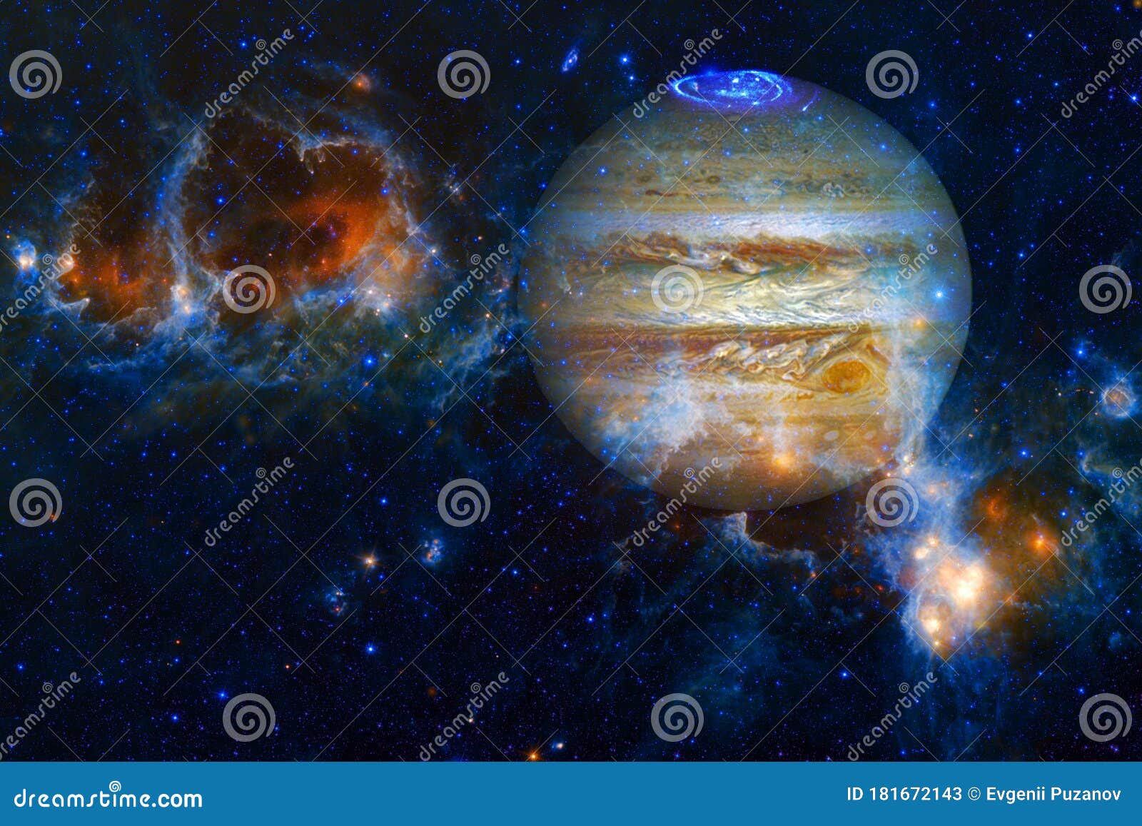 Jupiter. Elements of this Image Furnished by NASA Stock Image - Image ...