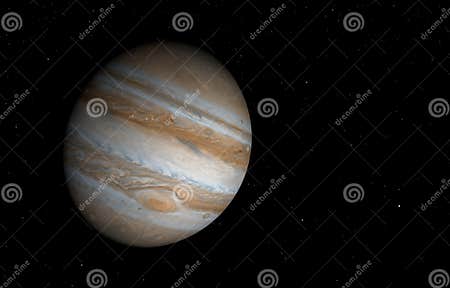 Jupiter - High Resolution 3D Images Stock Illustration - Illustration ...