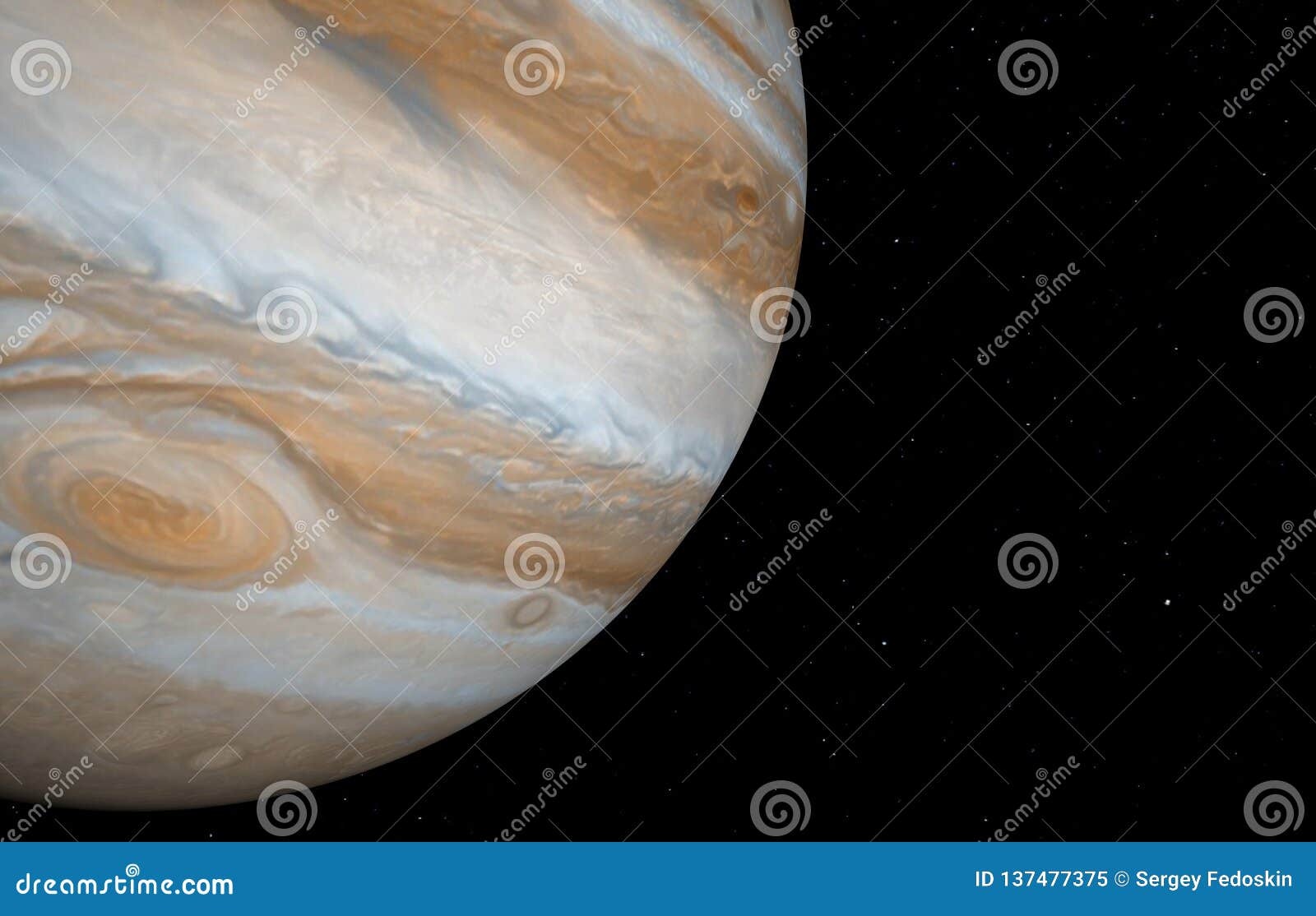 Jupiter - High Resolution 3D Images Stock Illustration - Illustration ...