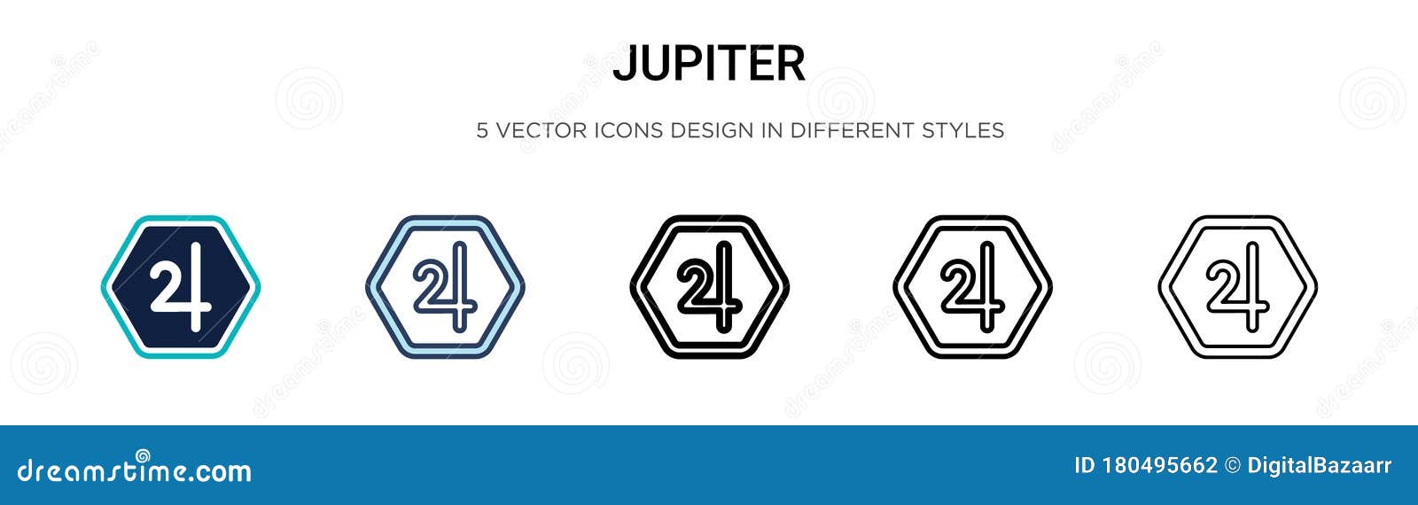 Jupiter Thin Line Icon. Jove Vector Illustration Isolated On White ... Jupiter Thin Line Icon. Jove Vector Illustration Isolated On White ...