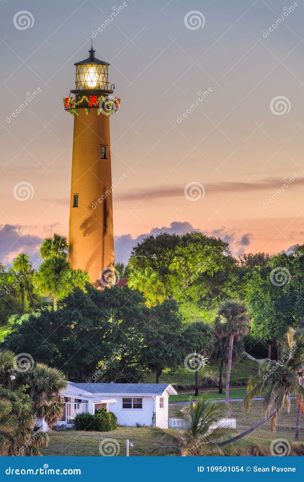 Jupiter Inlet Light House stock photo. Image of jupiter - 109501054