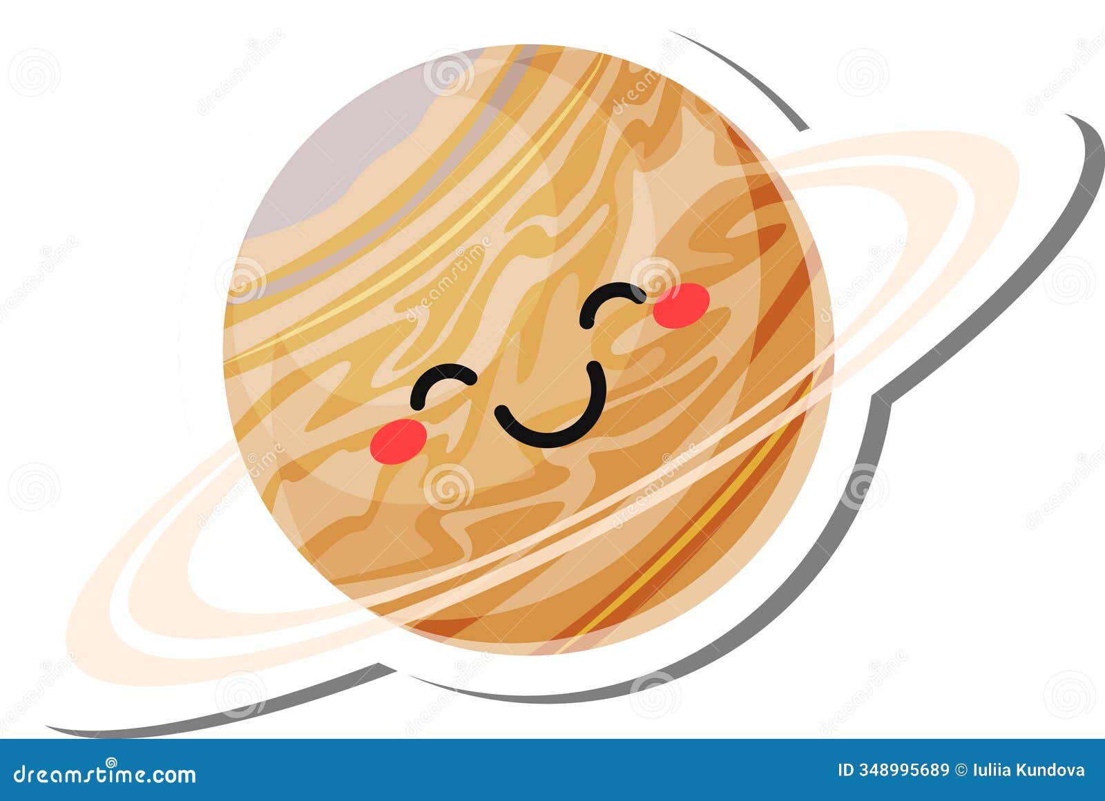 Jupiter, the Largest Planet in the Solar System, Smiling with Pink ...