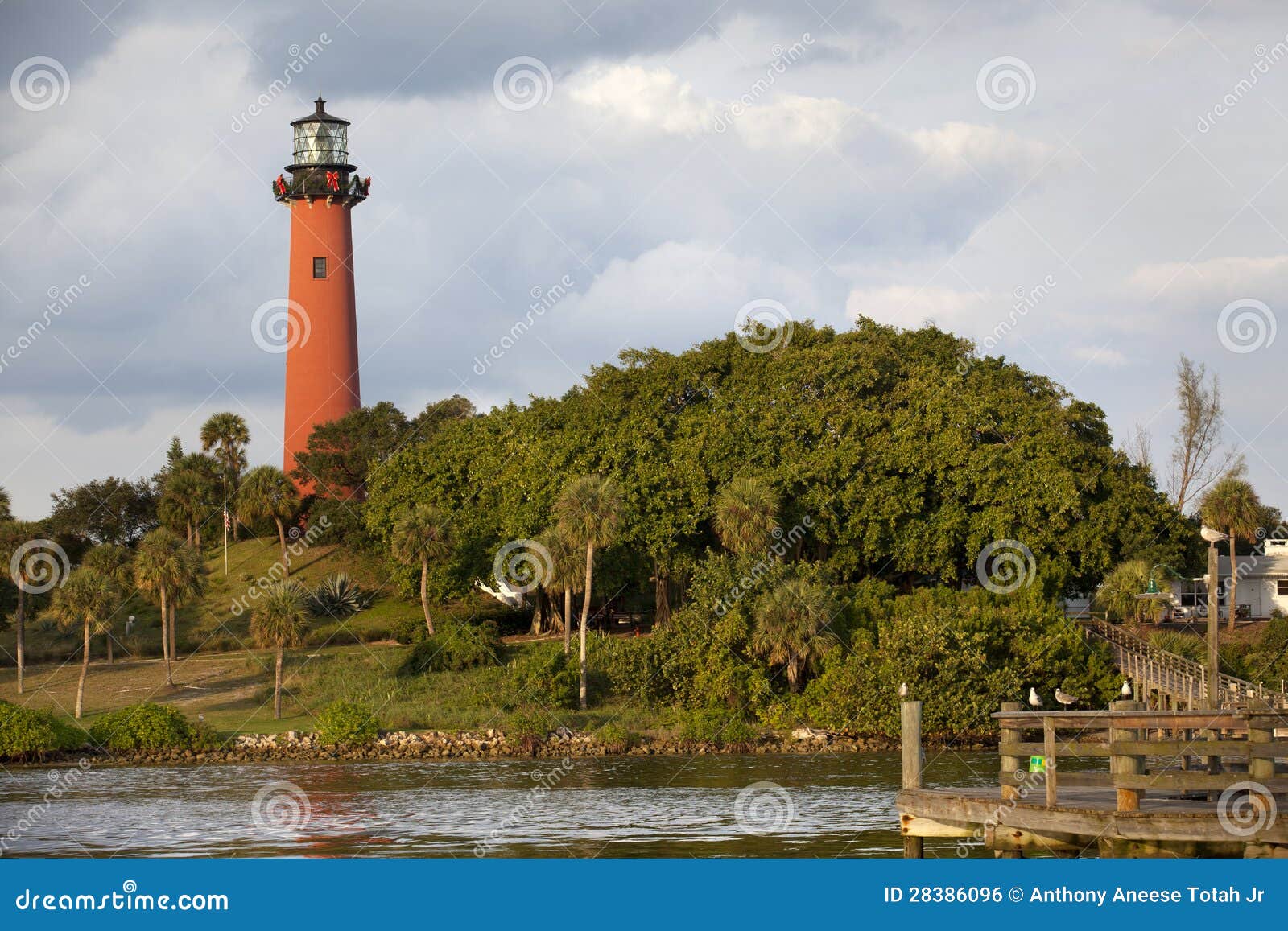 Jupiter Lighthouse. Florida Stock Photo - Image of navigational, blue ...