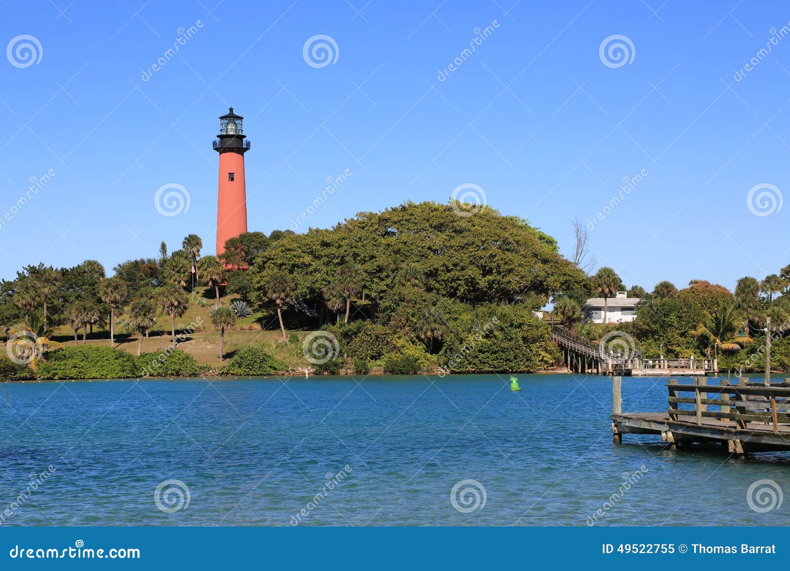 Jupiter Lighthouse In West Palm Beach County, Florida Royalty-Free ...