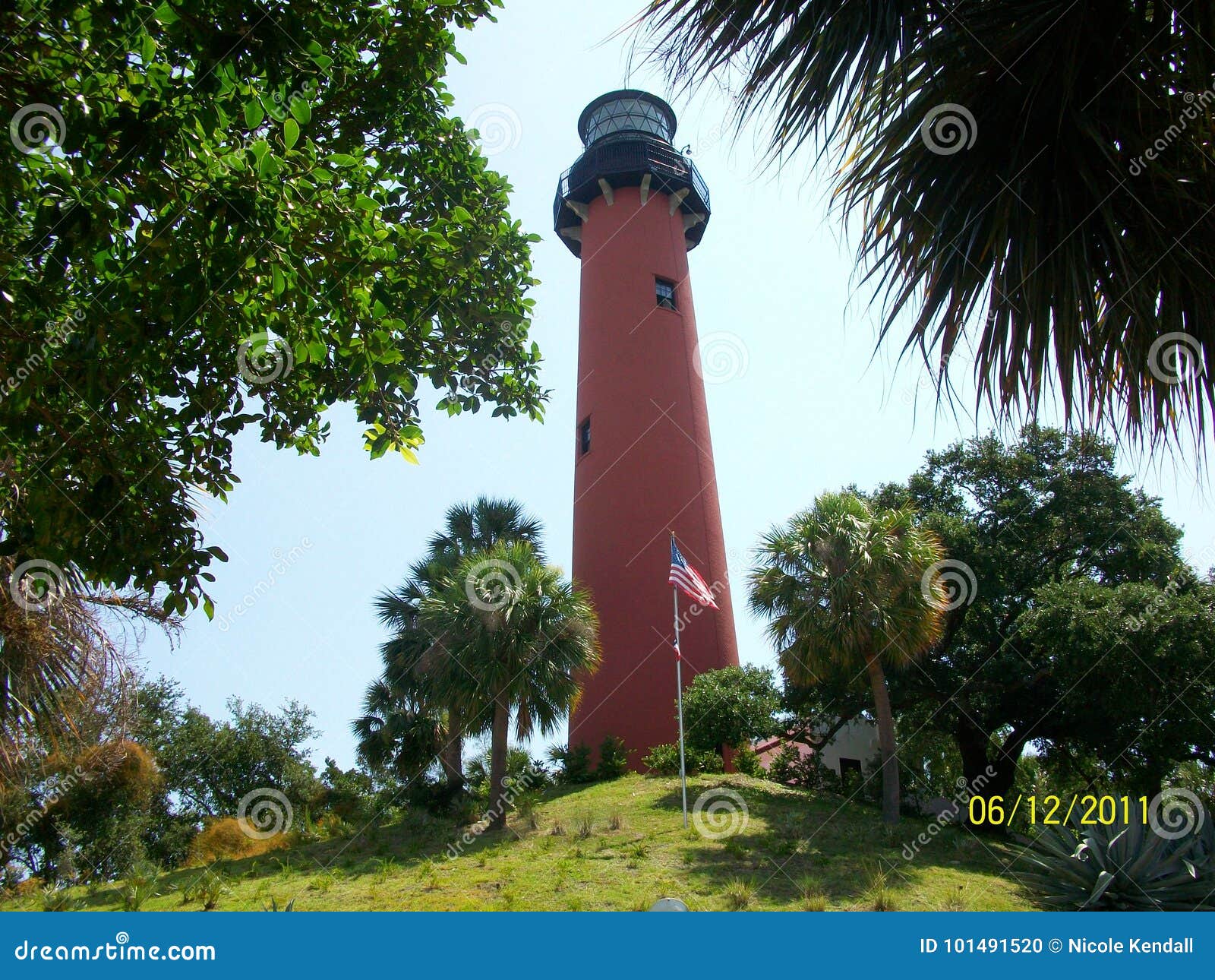 Jupiter lighthouse editorial image. Image of tree, tower - 101491520