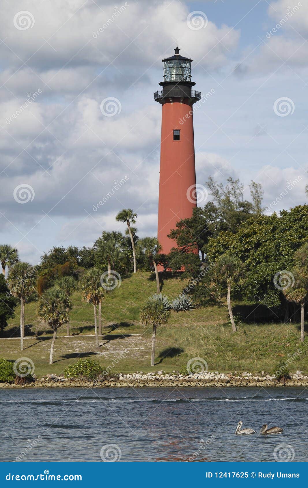 Jupiter Lighthouse, Portrait Stock Image - Image of dark, cape: 12417625