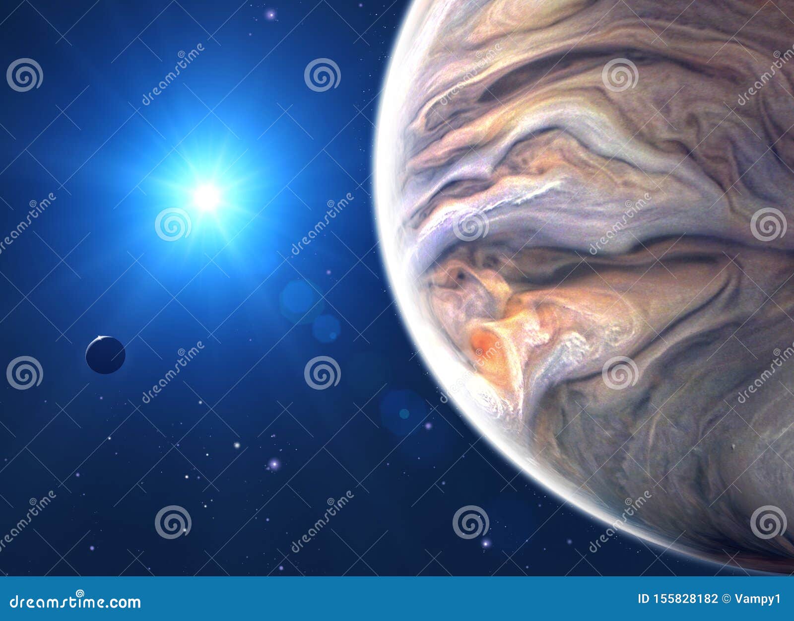 Jupiter Moon Europe - High Resolution 3D Rendering Images Presents ...