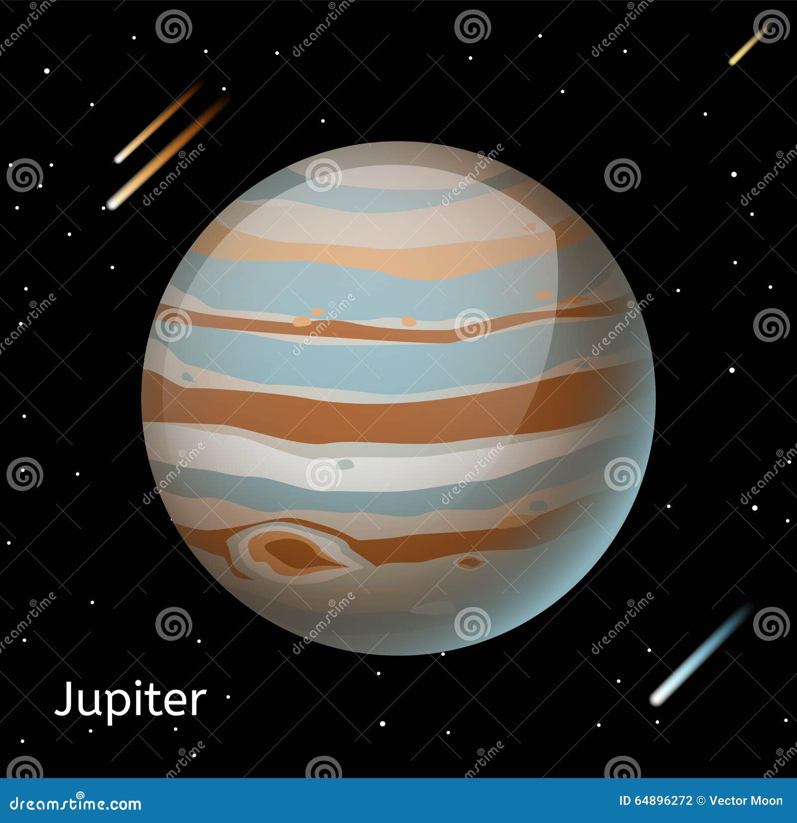 Jupiter Planet 3d Vector Illustration Stock Vector - Illustration of ... Jupiter Planet 3d Vector Illustration Stock Vector - Illustration of ...