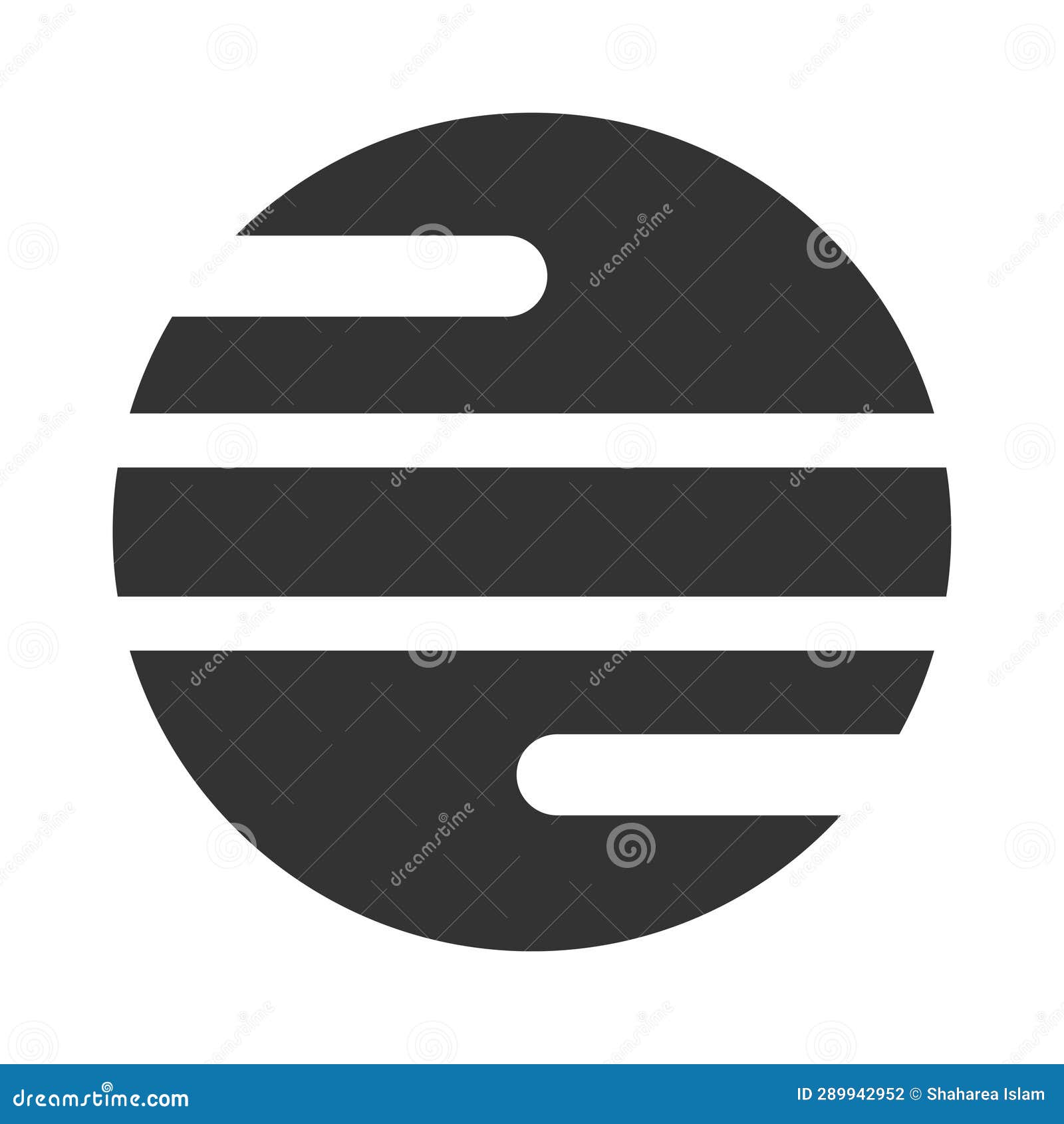Jupiter planet Icon stock illustration. Illustration of planet - 289942952