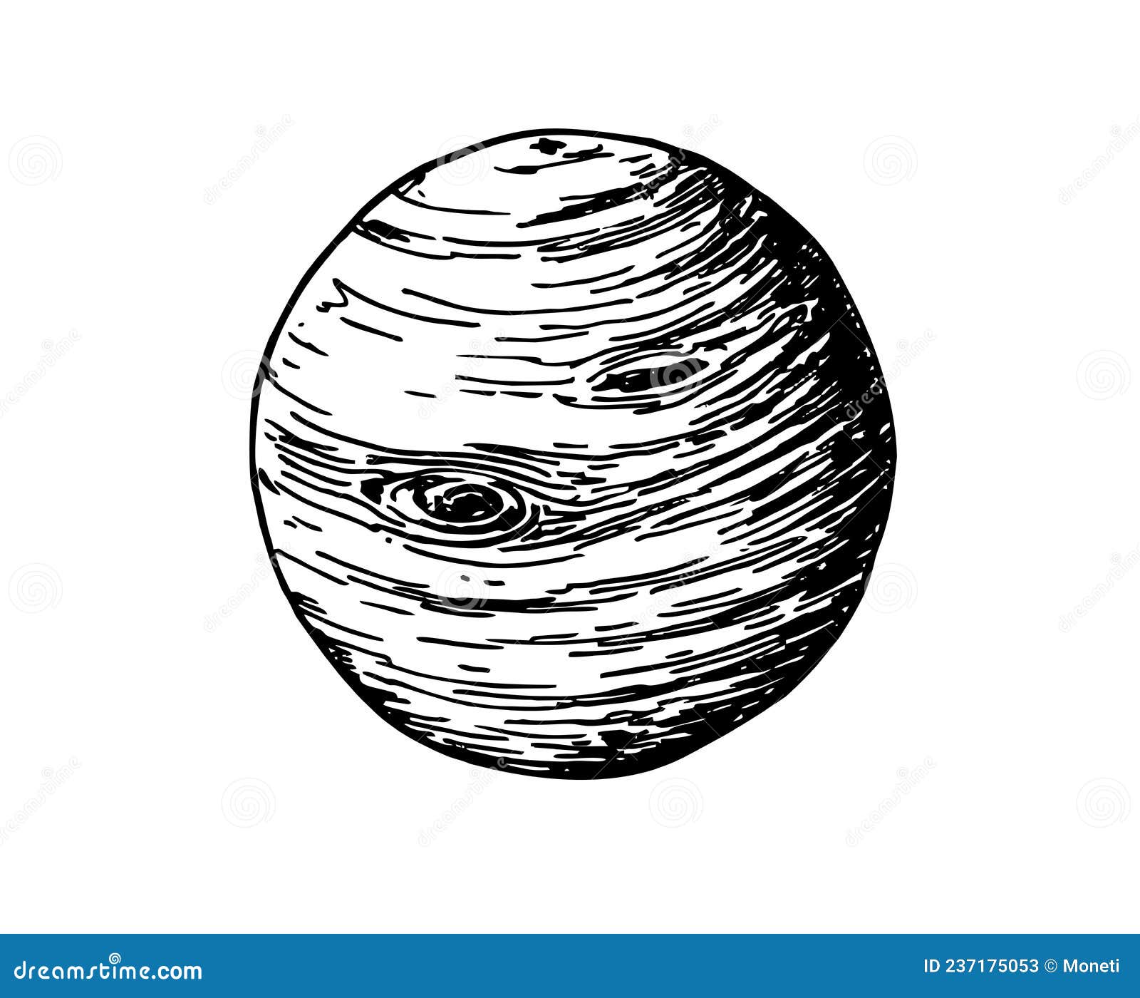 Jupiter Planet Icon. Sketch Illustration of Jupiter Planet Vector Icon ...