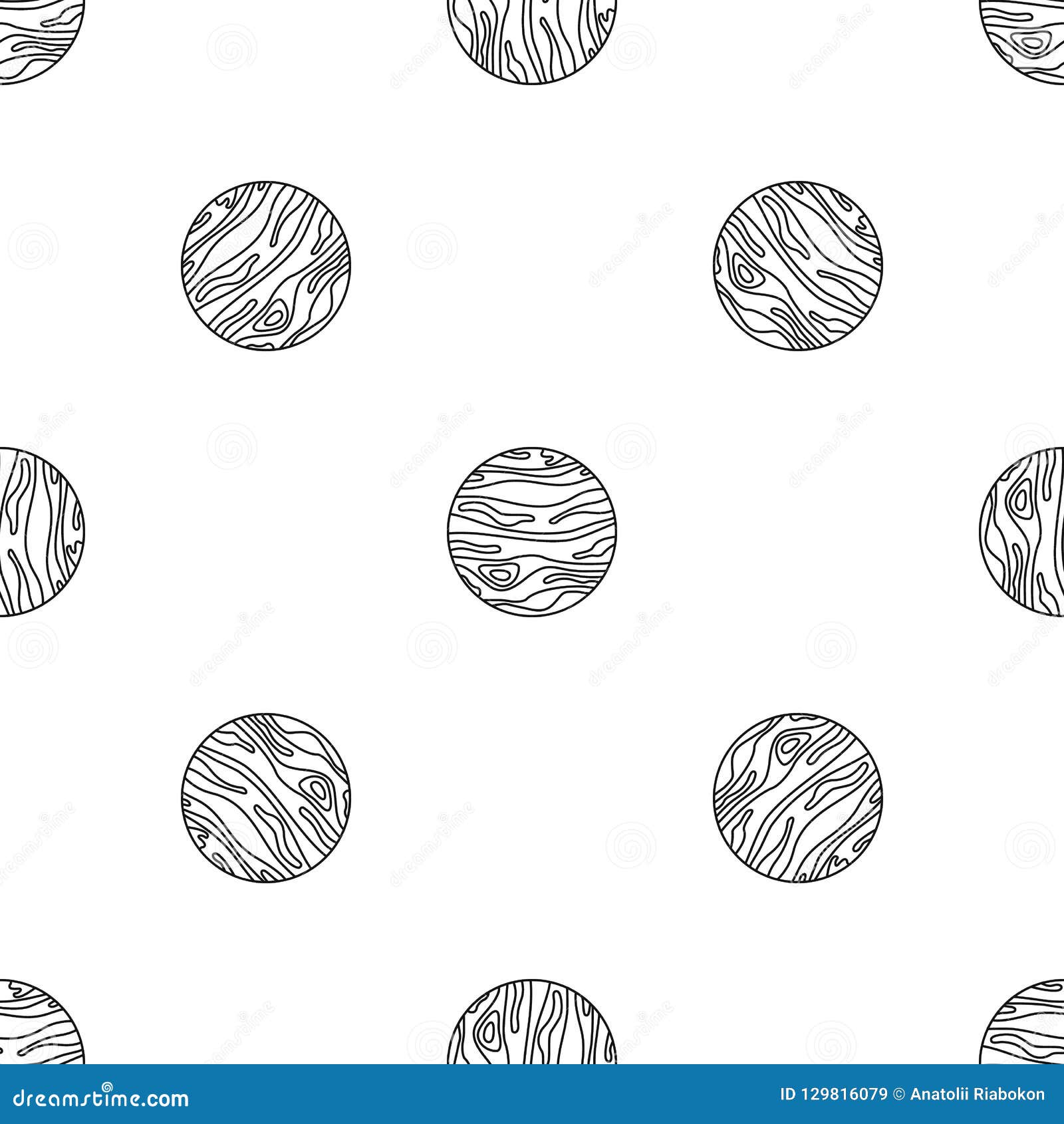 Jupiter Planet Pattern Seamless Vector Stock Vector - Illustration of ...
