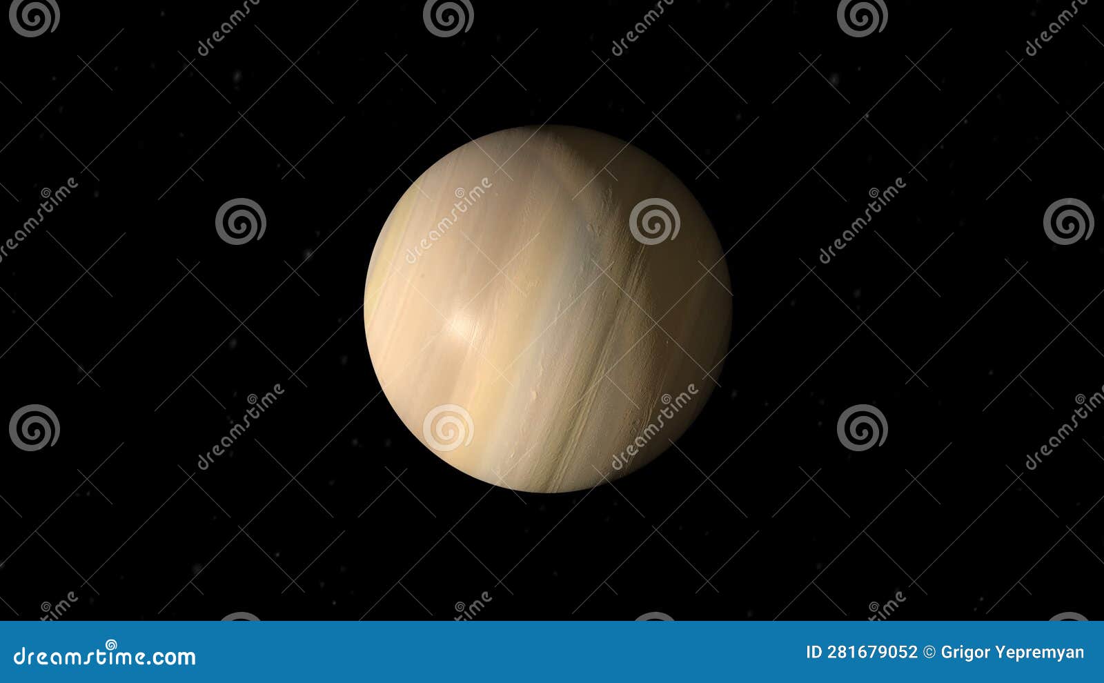 Jupiter Planet Rotating in Its Own Orbit in the Outer Space Stock ...